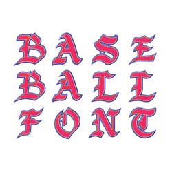 Baseball Font by Grand Slam Designs on EmbroideryDesigns.com ...