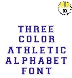 Three Color Athletic Alphabet Embrilliance by Great Notions on ...