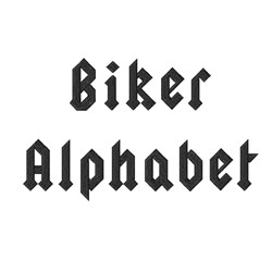 BIKER ALPHABET by Great Notions on EmbroideryDesigns.com ...