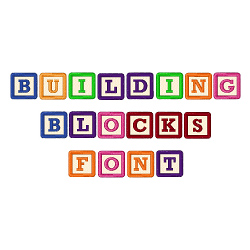 BUILDING BLOCKS FONT by Great Notions on EmbroideryDesigns.com ...