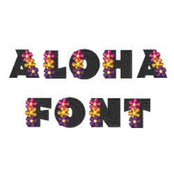 ALOHA FONT by Great Notions on EmbroideryDesigns.com ...