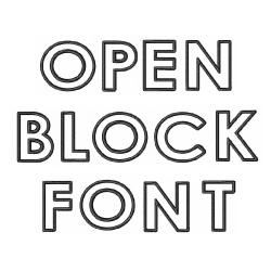 OPEN BLOCK FONT by Great Notions on EmbroideryDesigns.com ...