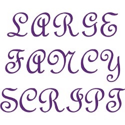 Large Fancy Script by Great Notions on EmbroideryDesigns.com ...