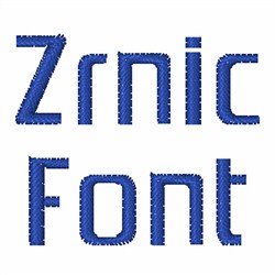 ZRNIC FONT by Great Notions on EmbroideryDesigns.com ...