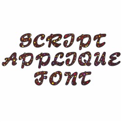 SCRIPT APPLIQUE FONT by Great Notions Home Format Fonts on ...