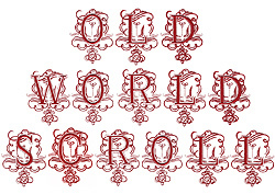 SCROLL ALPHABET by Great Notions Home Format Fonts on EmbroideryDesigns ...