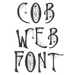 Cob Web Font by Hopscotch on EmbroideryDesigns.com | EmbroideryDesigns.com