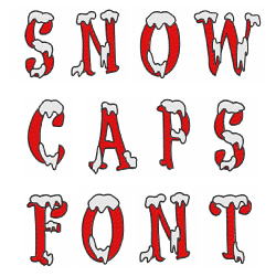 Snow Caps Font by Hopscotch on EmbroideryDesigns.com ...