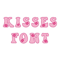 Kisses Font by Hopscotch Home Format Fonts on EmbroideryDesigns.com ...