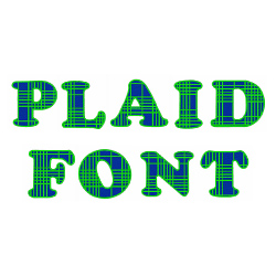 Plaid Font by Hopscotch Home Format Fonts on EmbroideryDesigns.com ...