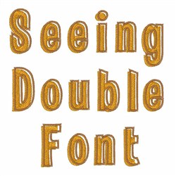 Seeing Double Font by Hopscotch on EmbroideryDesigns.com ...