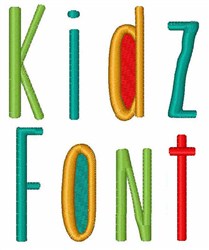 Kidz Font by Hopscotch on EmbroideryDesigns.com | EmbroideryDesigns.com