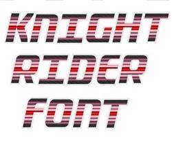 Knight Rider Font by Hopscotch on EmbroideryDesigns.com ...
