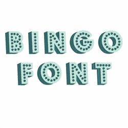 Bingo Font by Hopscotch Home Format Fonts on EmbroideryDesigns.com ...