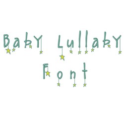 Baby Lullaby Font by Hopscotch on EmbroideryDesigns.com ...