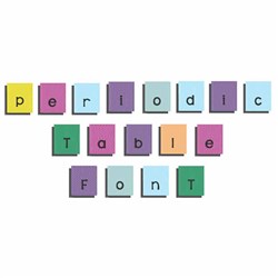 Periodic Table Font by Hopscotch Home Format Fonts on EmbroideryDesigns ...