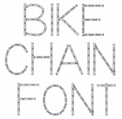 Bike Chain Font by Hopscotch on EmbroideryDesigns.com ...