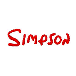 Simpson Font by Internet Stitch Home Format Fonts on EmbroideryDesigns ...
