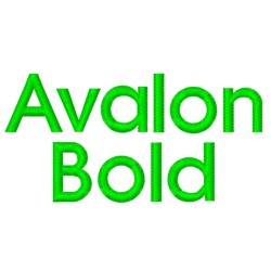 Avalon Bold Fonts by Internet Stitch on EmbroideryDesigns.com ...