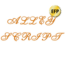 Alley Script EFP Font by Internet Stitch on EmbroideryDesigns.com ...