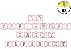 DD Christmas Candy Alphabet Embrilliance by Landmark Embroidery Designs ...