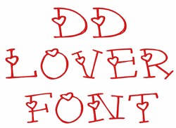 DD Lover Font by Landmark Embroidery Designs Home Format Fonts on ...