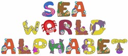 Sea World Alphabet by Landmark Embroidery Designs on EmbroideryDesigns ...