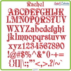 Rachel Embrilliance Font by Lindee G Creations Embrilliance Fonts on ...