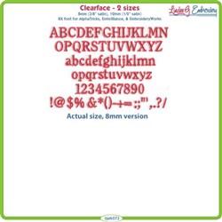 Clearface Embrilliance Font by Lindee G Creations on EmbroideryDesigns ...