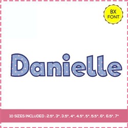 Danielle Font by Maya Kreations on EmbroideryDesigns.com ...