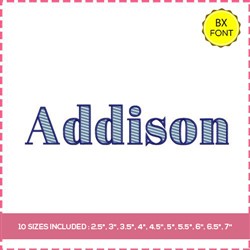 Addison Font by Maya Kreations on EmbroideryDesigns.com ...