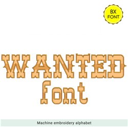 Wanted Font by Maya Kreations on EmbroideryDesigns.com ...