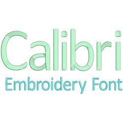 Calibri Font by Maya Kreations on EmbroideryDesigns.com ...