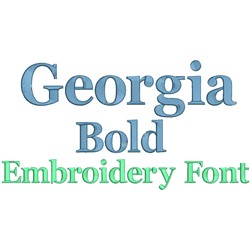 Georgia Font by Maya Kreations on EmbroideryDesigns.com ...