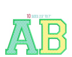Varsity Applique Font by Maya Kreations on EmbroideryDesigns.com ...