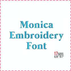 Monica Font by Maya Kreations on EmbroideryDesigns.com ...