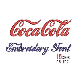 Loki Cola Font by Maya Kreations on EmbroideryDesigns.com ...