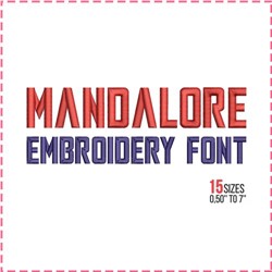 Mandalore Font by Maya Kreations on EmbroideryDesigns.com ...