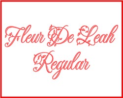 Fleur De Leah Font by Maya Kreations on EmbroideryDesigns.com | EmbroideryDesigns.com