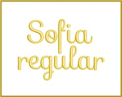 Sofia Font by Maya Kreations on EmbroideryDesigns.com ...