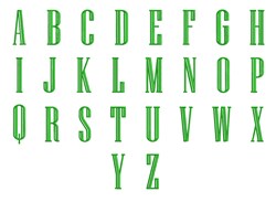 Engraved Monogram Font by Maya Kreations on EmbroideryDesigns.com ...