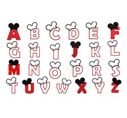 Mickey Alphabet Applique Font by Method Man Designs on ...