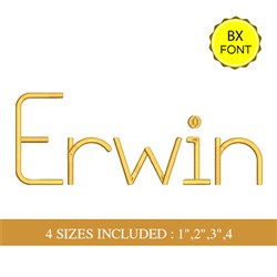 Erwin Font Embrilliance by Mira Embroidery on EmbroideryDesigns.com ...
