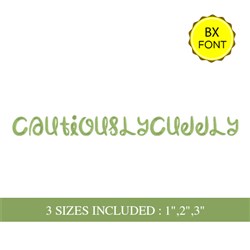 Cautiously Cuddly Font Embrilliance by Mira Embroidery Embrilliance ...