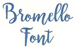 Bromello Font by Needle Noodle Embroidery on EmbroideryDesigns.com ...