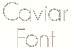Caviar Dreams Font by Needle Noodle Embroidery on EmbroideryDesigns.com ...