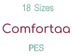 Comfortaa Font by Needle Noodle Embroidery on EmbroideryDesigns.com ...