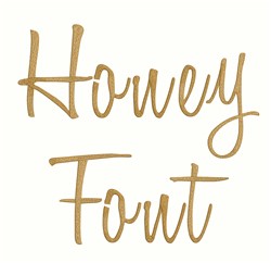Honey Script Font by Needle Noodle Embroidery on EmbroideryDesigns.com ...