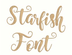Starfish Font by Needle Noodle Embroidery on EmbroideryDesigns.com ...