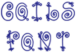 Coils Font by Pat Williams Home Format Fonts on EmbroideryDesigns.com ...